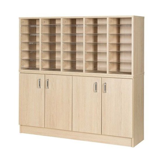 30 x Pigeon Holes with Lockable Cupboard