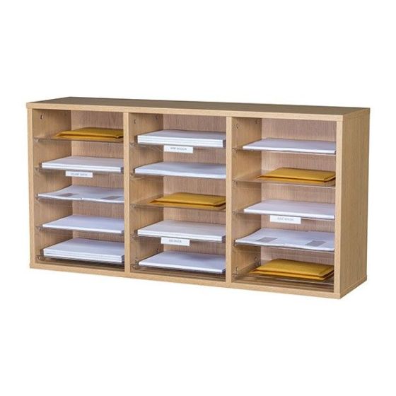 15 x Wall Mounted Pigeon Hole Unit